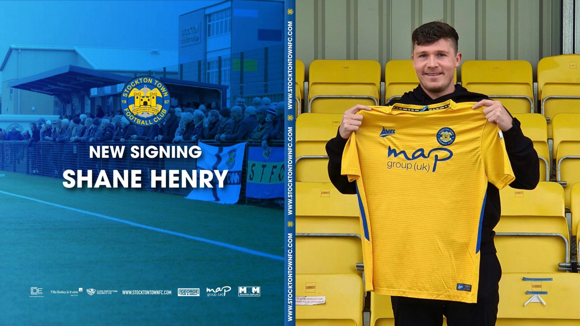 Shane Henry Signs for the Anchors - Stockton Town Football Club