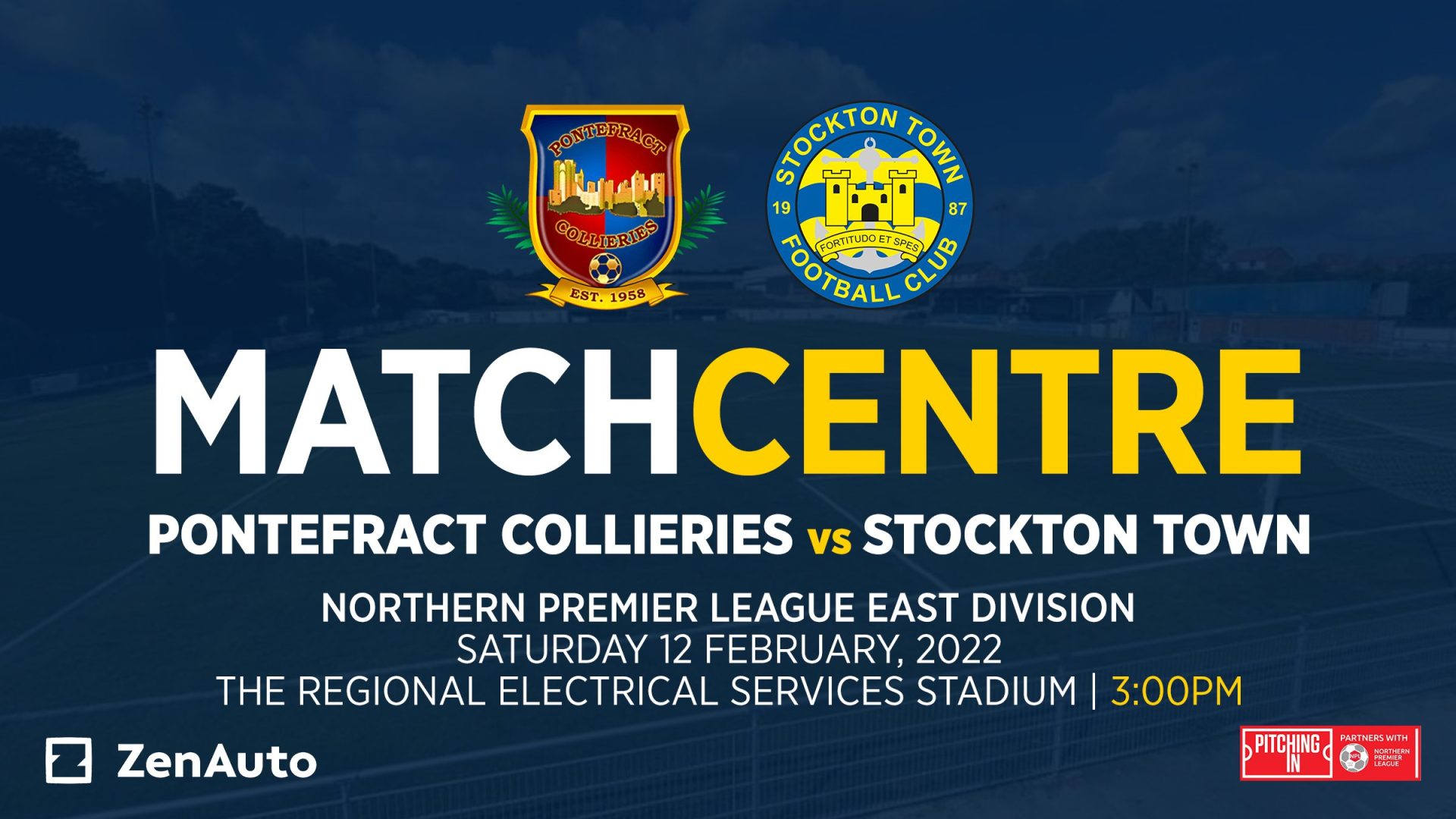 MATCH CENTRE | Pontefract Collieries vs Stockton Town - Stockton Town ...
