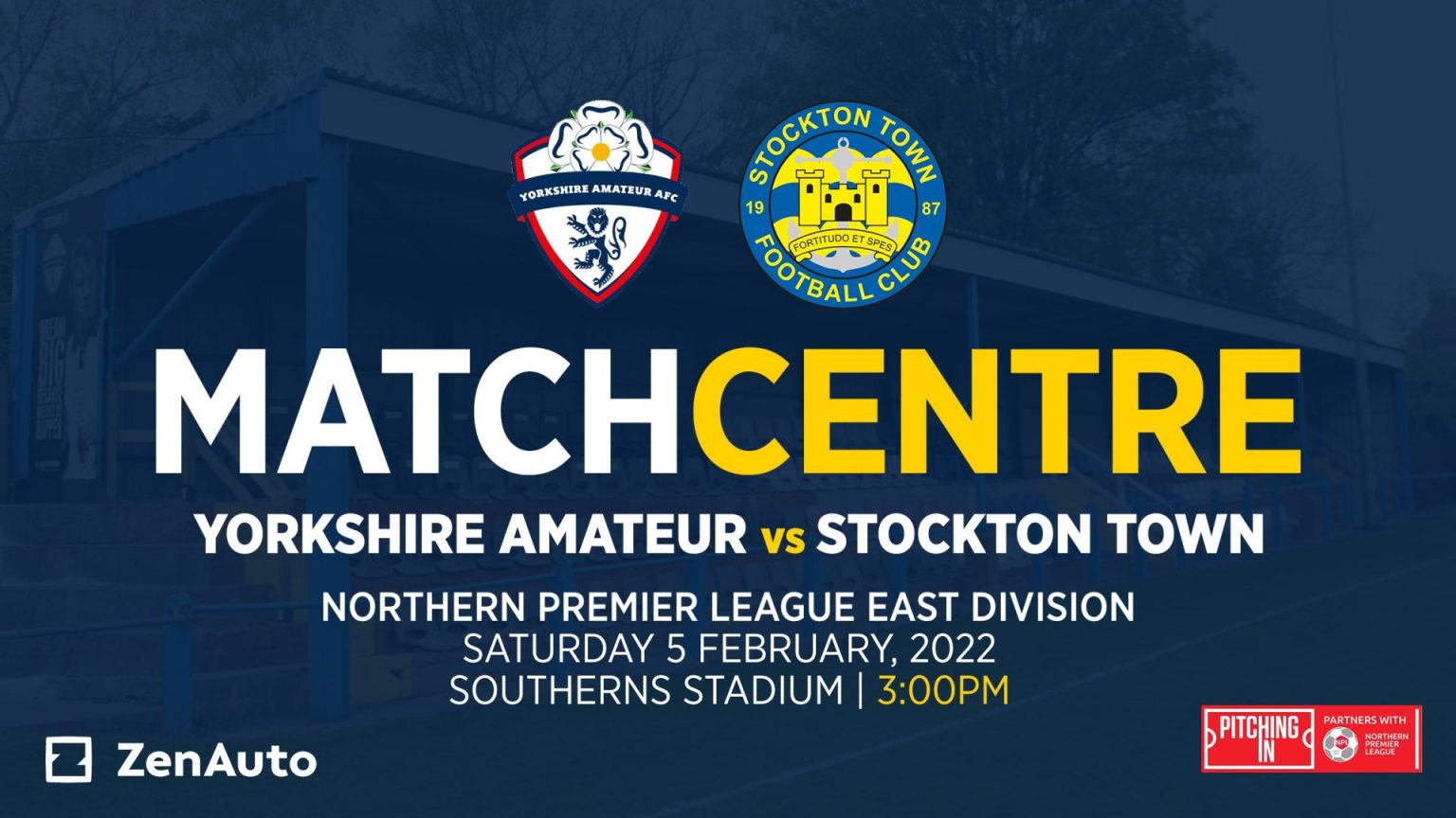 MATCH CENTRE | Yorkshire Amateur vs Stockton Town - Stockton Town ...