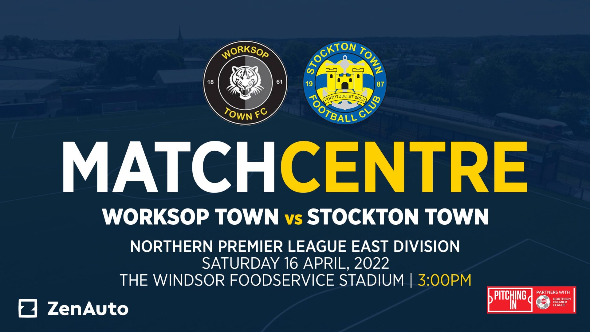 MATCH CENTRE | Worksop Town vs Stockton Town - Stockton Town Football Club