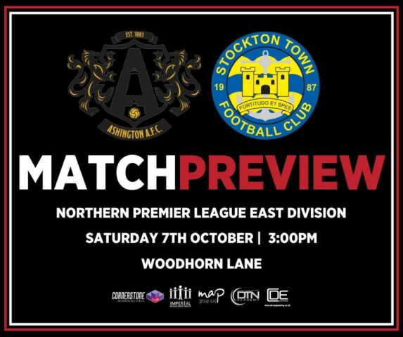 MATCH PREVIEW | Ashington AFC v Stockton Town - Stockton Town Football Club