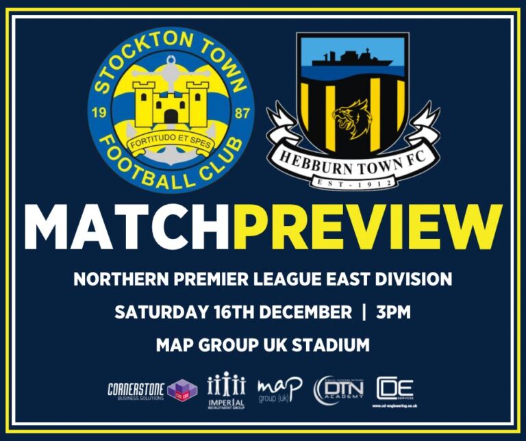 MATCH PREVIEW | Stockton Town v Hebburn Town - Stockton Town Football Club